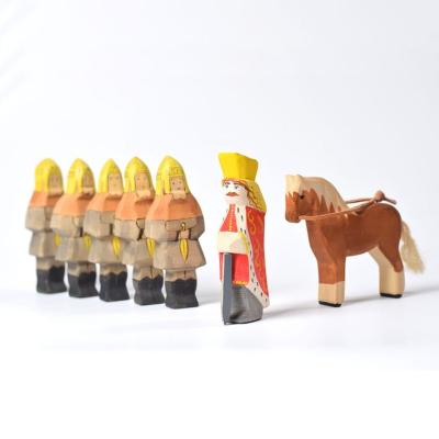 Cina Nessun danno ha scolpito gli animali di legno ISO9001 delle figurine delle pecore di legno approvati in vendita