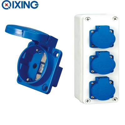 China SCHUKO PLUG AND SOCKET IP54 16A 230V for sale