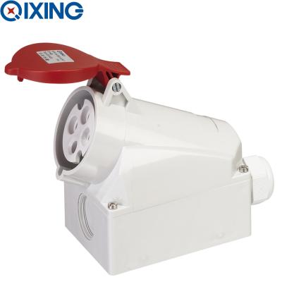 China surface mounted socket high end type 16A 400V IP44 4P for sale