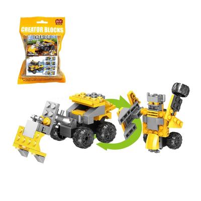 中国 Rod Toy Shantou 2in1 Building Block Toy Robot Plastic Interactive Construction Transform Blocks DIY Educational Toy For Kids Learn Combination 販売のため