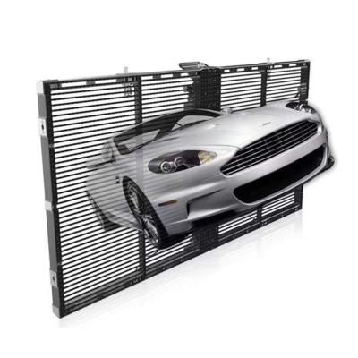 China HD Outdoor Transparent LED Display , P3.91-7.81 Transparent Video Glass Screen for sale