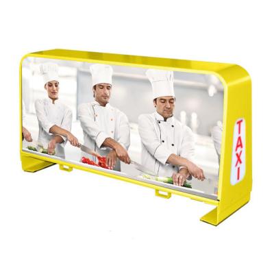 China Hd Taxi Top Led Display P5 960*320mm Rust Prevention Metal Material for sale