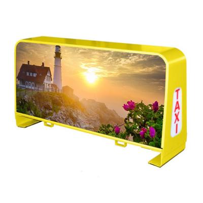 China P5 Car Roof Top Advertising Sign , Taxi Roof Led Display Easy Maintenance for sale