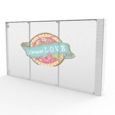 China Advertising Clear LED Display , Lightweight Transparent Glass LED Screen for sale