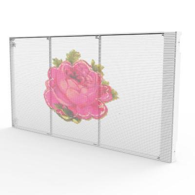 China 5000cd Brightness Transparent Glass Led Display With Low Power Consumption for sale