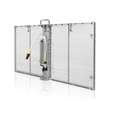 China Light Weight Transparent Glass Led Display P3.91-7.81 With Low Power Consumption for sale