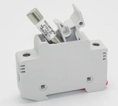 China Guide Rail Installation Photovoltaic Fuse Holder PV101D 1000VDC 32A for sale