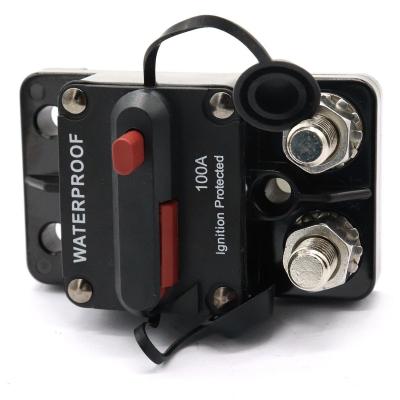 China Square Manual Reset Circuit Protector Switching Router 100A Ignition For Truck Ship for sale