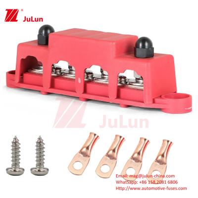 China Rv Yacht Bus M8M10 High Current Wiring Stud Terminal Current 20A ABS Zinc Alloy Brass 248g for sale