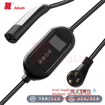 Cina Pistola di ricarica Tesla NACS Pilota di ricarica speciale a bordo 3.6KW 7.2KW 10KW 12KW in vendita