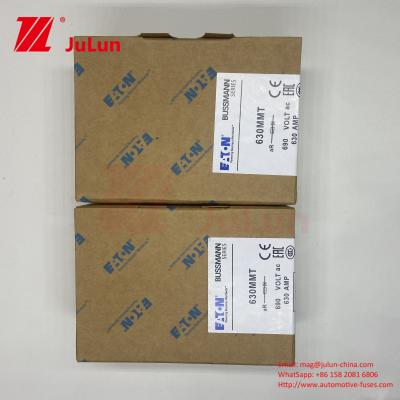 중국 BUSSMANN 630MMT 690V 세라믹 구리 자동차 안전기 M6/M8 설치 630A 전기 전류 안전기 판매용