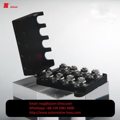 China Auto 30-500AMP Nominale spanning 32 EU UL-certificering Bolt-type koperen autospuithouder -55~125°C Te koop