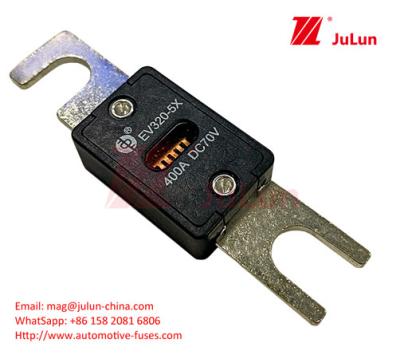 中国 EV320-5C-225A-N 70VDC オーダーメイドロゴ 自動車刃 ファイューズ スクリュープラグ イン M6 M8 銅 80A-500A 販売のため