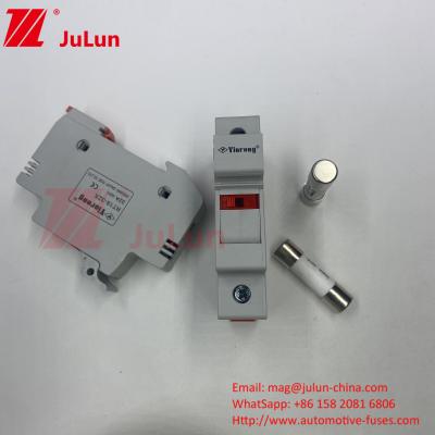 China 30kA Breaking Capacity  Solar Pv Fuse / Din Rail Solar Fuse Holder For Module Protection for sale
