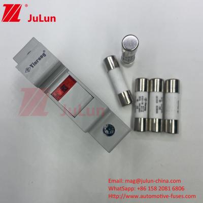 China 10x38mm Ceramic Solar PV Fuse For Photovoltaic Module Protection for sale