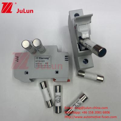 China 20A Solar PV Sicherungshalter mit Sicherung für Photovoltaik Bus Box Nqqk RT16D-00 TPS Gleichstrom 80V 250A Solarenergie Sicherung zu verkaufen