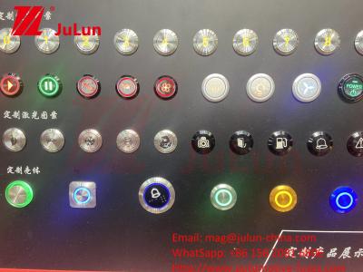 China 16mm Ring Illuminated Momentary Led IP67 12mm/16mm/19mm/22mm/LA38/XB2 Metal switch button push button metal pushing butt for sale