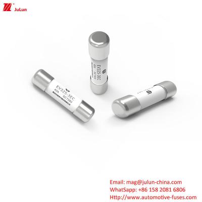 China Medium Fuse 15A-50A Medium Fuse Bolt Screw EV325-3EC DC750V 20KA With Flag Indicating Rated Current for sale