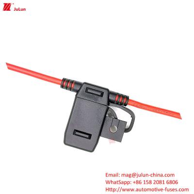 China Compact Automotive Electrical Circuit Protection Copper Contact Fuse Holder for sale