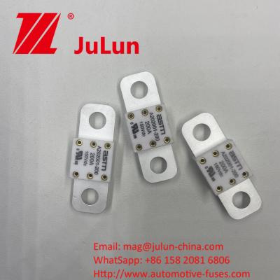 Cina Capacità di rottura Fusibili in ceramica A202001-150A 150VDC con distanza di foratura di 39 mm e prezzi accessibili in vendita