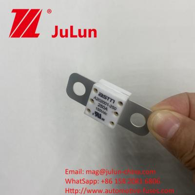 Chine 250A 150VDC A202001 ASTM Ceramique fusibles automobiles pour le chargeur de voiture et etc. Fabriqué en cuivre céramique argent quartz sable or à vendre