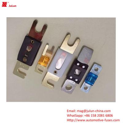 中国 自動車用電子回路の保護用アクセサリー ファイューズ/シート 定電流50A-500A 銅/バケライト/セラミック材料 販売のため