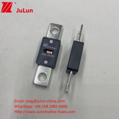 Китай 51 мм отверстия расстояние EV320-5X 125A 70VDC керамические автомобильные предохранители с сертификацией GB/T31465.5-2015 и номинальным напряжением 70VDC продается