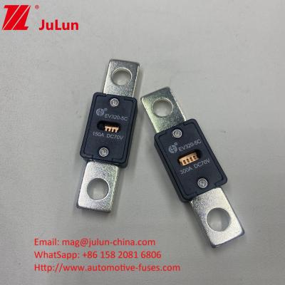 Cina Distanza di buco di 51 mm EV320*-5X 225A 70VDC Fusibili 68*19*10mm 6KA Capacità di rottura per veicoli di alte prestazioni in vendita