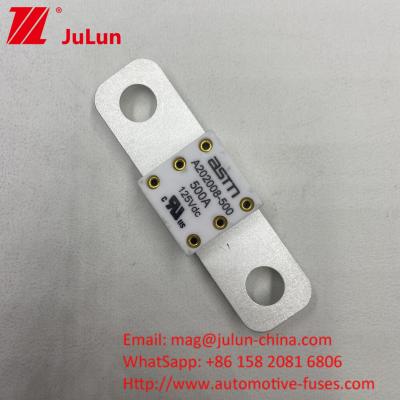 China 68*17.7*12mm A202008 350A 125VDC EV FUSE High Breaking Capacity Under 125Vdc For Electric Vehicle Performance Optimization for sale