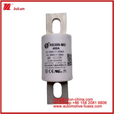 중국 RS309-MD 400A 500VAC 200KA 500VDC 50KA AR 튜블러 세라믹 자동차 안전 장치 볼트 설치 반도체 보호 판매용