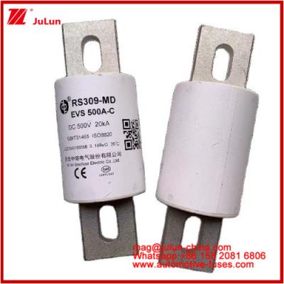 중국 RS309-EVS 500A-C 500VDC 20KA GB 튜블러 세라믹 전력 배터리 시스템 전기 차량 및 전력 드라이브 전력 시스템에 대한 세라믹 자동차 퓨즈 판매용