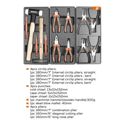 China Herramientas Versátiles Equipos Conjunto de herramientas de pecho Hardware 163pcs Herramientas en venta