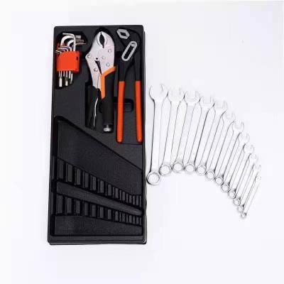 China Conjunto de caja de herramientas de hierro de combinación de 85 piezas de reparación de máquinas de tres capas de manga plegable para herramientas en venta