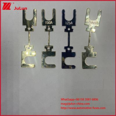 China ANH ANL Copper Zinc Alloy Flat Type Car Fuse Auto Bolt On Down Fuse 32V ANS Auto Fuse Plug Automotive Fuses 20A 30A 40A 50A 60A 70A 80A 100A 125A 150A 175A 200A 32VDC ANS CAR Fuse for sale