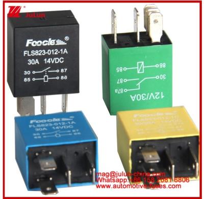 China Miniature Automotive Relay 12v 30a Equipped With Plug-In Terminal And AgSnO2 Contact Material for sale