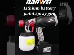 Popular High Spray Air Spray 700ml Pressure Paint Gun Cordless Portable Electric  1.5mm 1.0mm Diy Grade Battery Powered Renovate Rebuild House Garden