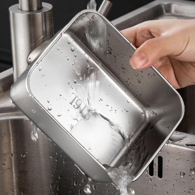 Cina Contenitori per la conservazione degli alimenti in metallo rettangolare a prova di ruggine 304 in acciaio inossidabile in vendita