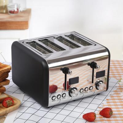 Cina 4 fette Assistenza Cucina Tostatore Rectangolo anti combustione a secco 304 in acciaio inossidabile in vendita