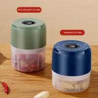 China Plastic Electric Garlic Crusher Wireless Mini Capacity 100ml for sale
