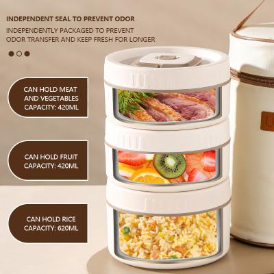 Cina Scatola da pranzo Bento metallica a prova di perdite con sigillatura e ventilazione indipendenti in vendita