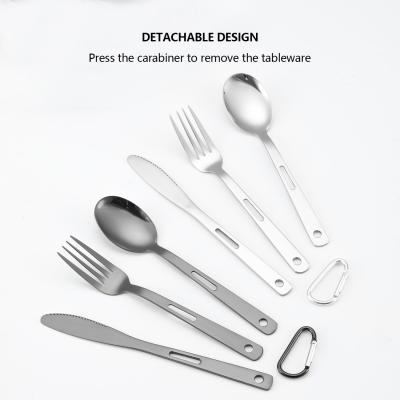 Cina Set di posate in acciaio inossidabile leggero e resistente per cucina all'aperto in vendita