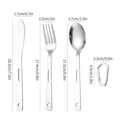 Cina Set di posate in acciaio inossidabile leggero e resistente per cucina all'aperto in vendita