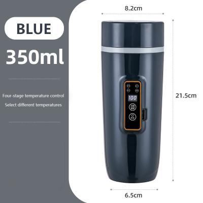 Cina Coppa d'acqua portatile 12V/24V Smart Display per auto camion acciaio inossidabile 350ml in vendita