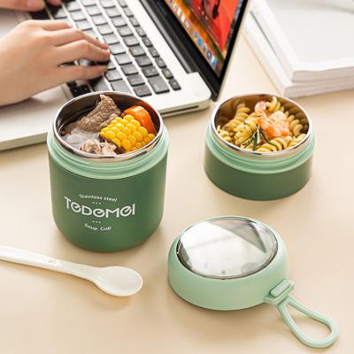 Cina Cassa da pranzo Bento in metallo 316 in acciaio inossidabile 710 ml Termo Sopa a doppio strato in vendita