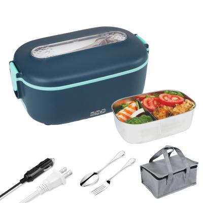 China Lekvrije elektrische lunchbox van roestvrij staal 1,5 liter capaciteit 20 minuten verwarming Tijd veilig en makkelijk schoon te maken Te koop