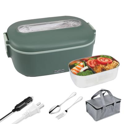 China 304 roestvrij staal Elektrische lunchbox Voedselverwarmer Houdt warm voor 2-3 uur Te koop