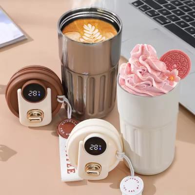 Cina Coppa d'acqua portatile Termos Outdoor Led Digital Intelligent Smart Temperature Display Tazza termica in vendita