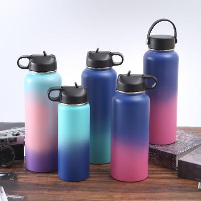 Cina Acciaio inossidabile a doppia parete termotavola a vuoto isolante Gradiente rosa blu 18 oz in vendita