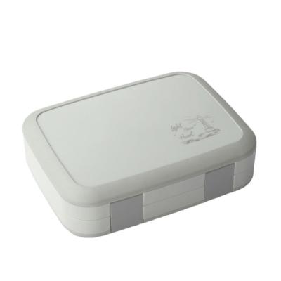 China Eco-Friendly Sostenibile Lavatrice di piatti in plastica sicura Bento Lunch Box Con Quattro Compartimenti Separati BPA Free for sale