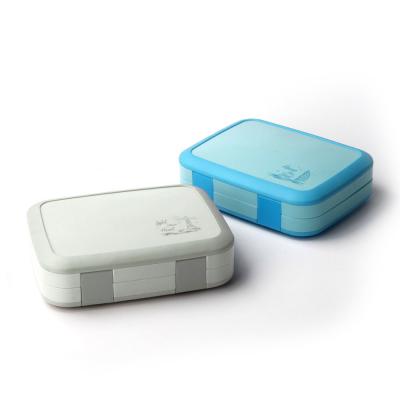 Cina Eco-Friendly Sostenibile Lavatrice di piatti in plastica sicura Bento Lunch Box Con Quattro Compartimenti Separati BPA Free in vendita